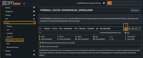 opnsense wireguard road warrior setup sysadmin102™
