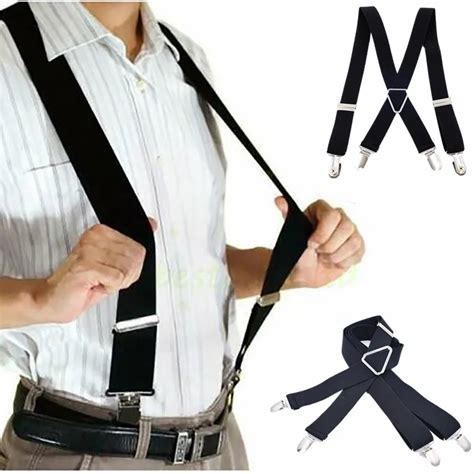 Tirantes Elásticos Ajustables Para Hombre Y Mujer 4 Clips 25 Cm De