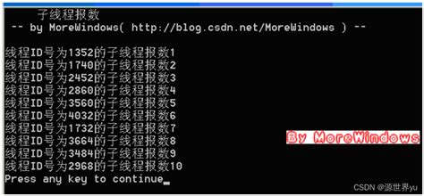 多线程一之thread创建、运行、结束createthread Csdn博客