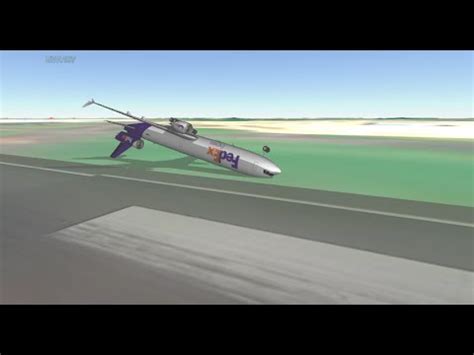 Crashing Upside Down Md 11 Fedex Express Flight 80 Recreated With
