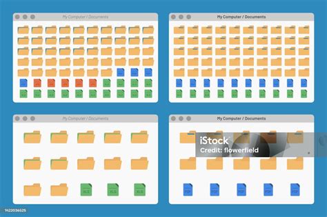 desktop interface window with folder and file format pdf isolated