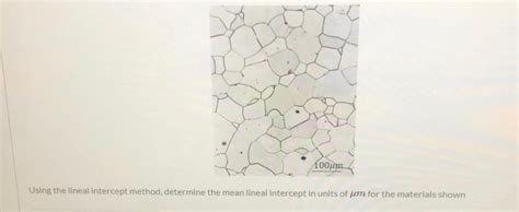 Solved 10041222 Using The Lineal Intercept Method Determine