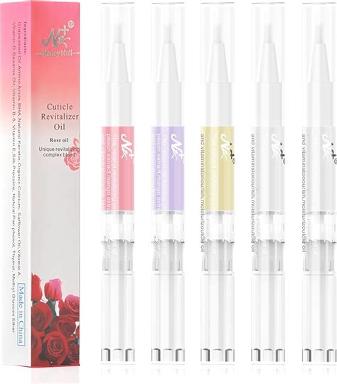 Nutrition Oil Pen Nail Oil Cuticle Aiseely 5pcs Mix Flavors Cuticle