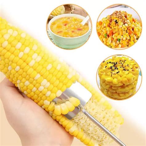 1 3x Corn Peeler Corn On The Cob Remover Stainless Tool Corn Cob