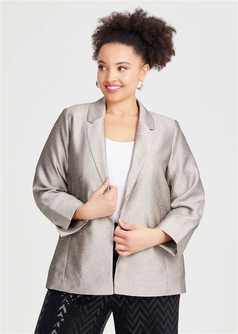 Plus Size Marilyn Metallic Evening Jacket Gold Taking Shape Au