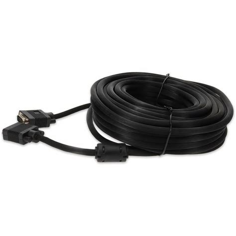 Addon 5 Pack Of 50ft Vga Male To Vga Male Black Cables For Resolution