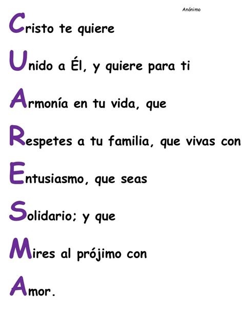 5 Acrostico Completo