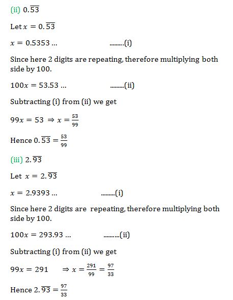 Rs Aggarwal Class 9 Chapter 1 Exercise 1b Number Systems Solution