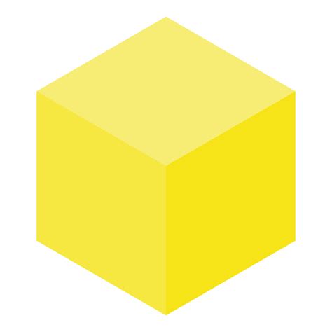 Yellow Cube Icon Isometric Style 15383036 Vector Art At Vecteezy