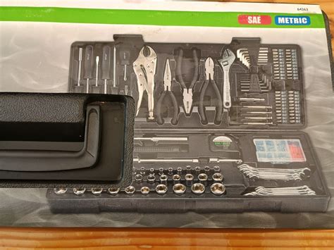 Oem Pittsburgh 130 Pc Tool Kit With Case Home Repair Kit 64263 New