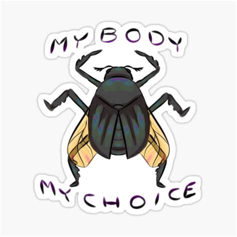 Look Its The Reproductive Rights Beetle Sticker For Sale By Ugly