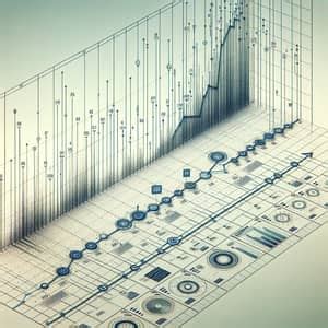 Interactive Timeline Chart With Icons And Color Coded Curved Lines AI Art Generator Easy