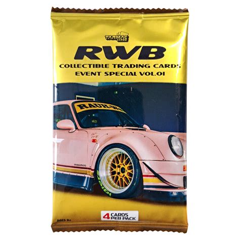 Tarmac Collector Trading Cards Rwb Event Special Vol 01 4 Cards