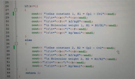 Solved Include Using Namespace Std Int Main Float A Chegg