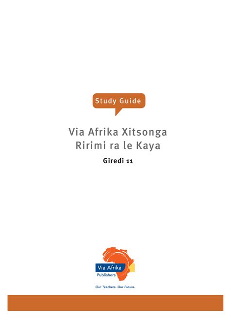 Xitsonga Guide Kuma Vuxokoxoko Hi Vuenti Kuya Hi Tidyondzo Ta Wena