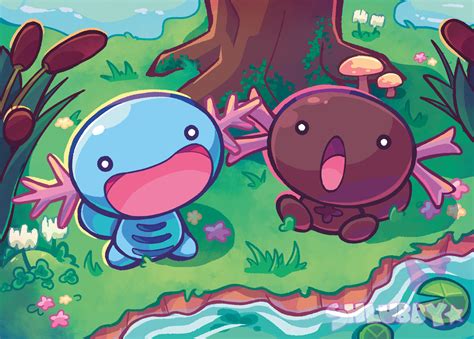 Wooper And Paldean Wooper Pokemon Drawn By Shlubbyart Danbooru