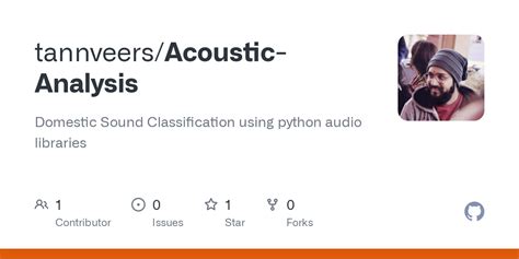 github tannveers acoustic analysis domestic sound classification