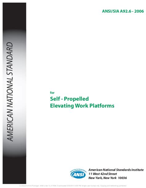 Pdf Self Propelled Elevating Work Platforms