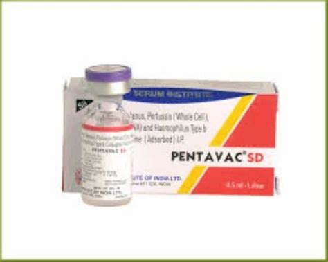 Pentavac Sd Vaccine 0 5 Ml At Best Price In New Delhi Id 2855409490791
