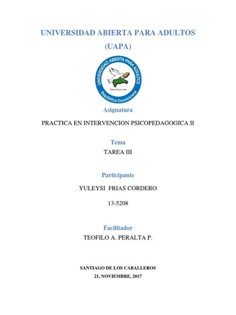 Hoja De Presentacion Uapa Pdf