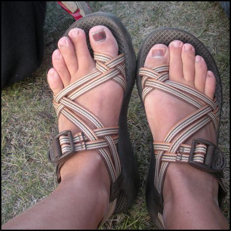 Contender For Ugliest Feet In The World Running With Rhyno