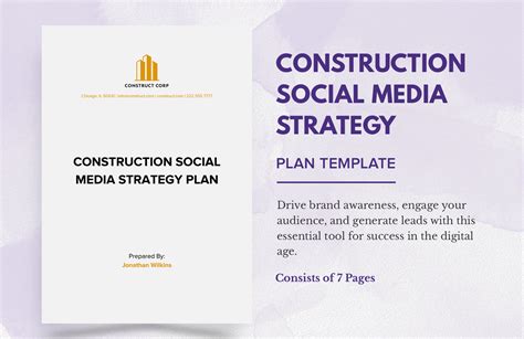 Free Social Media Plan Templates Editable And Printable