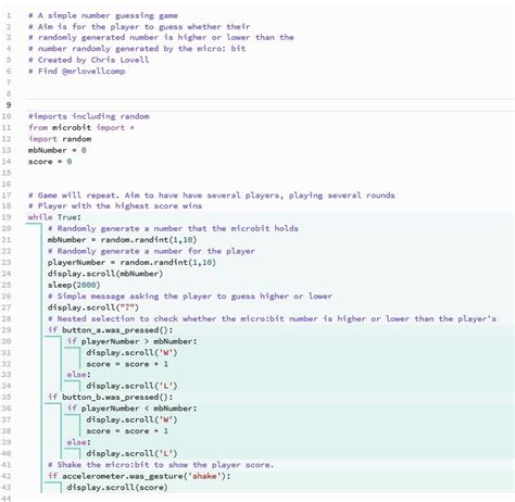 Chris L On Linkedin A Simple Microbit Guessing Game In Python 🐍 🎮 🕹 Learners Can Build On