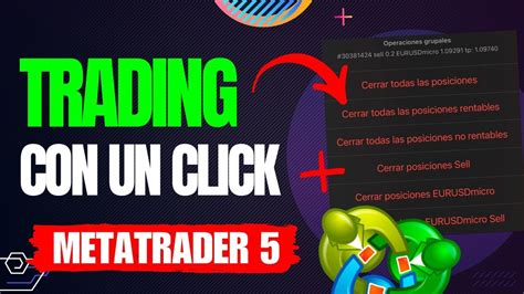 trading con un click en metatrader 5 ¿cómo funciona tutorial pc y