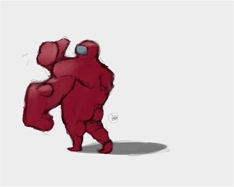 Theres Something That Resembles A Red Imposter In The Video A Car Stops Behind It And An