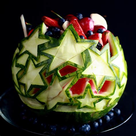 Easy Watermelon Carving Patterns Most Lovely Watermelon Carving Style