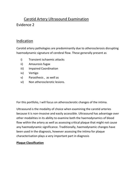 Duplicate Carotid Artery Ultrasound