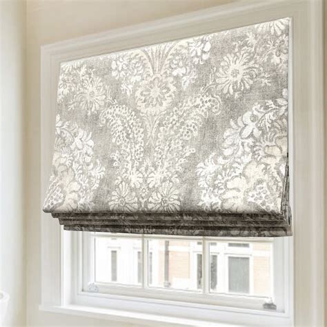 Gray Linen Roman Shades