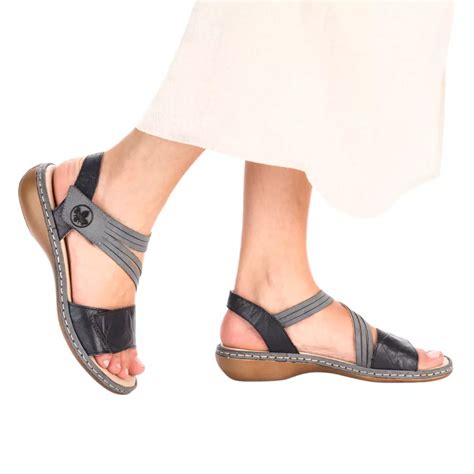 SandaŁy Rieker 6596412 Blau Lastradaeu