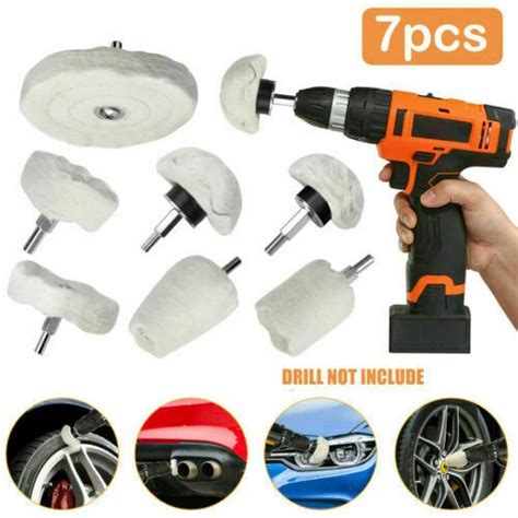 Kit De Perceuse De Roue De Vadrouille De Tampons De Polissage De