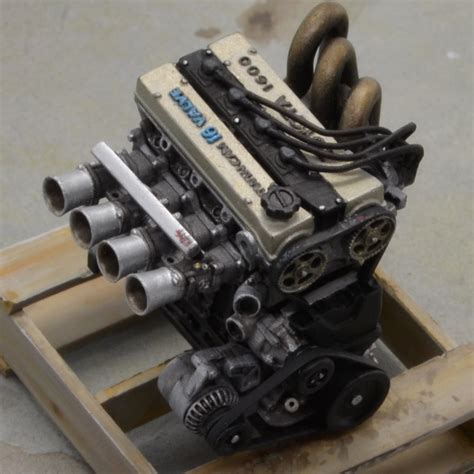 Работа Двигатель 4age напечатанная в формате 3d • Сделано на 3d принтере Anycubic Photon Mono X