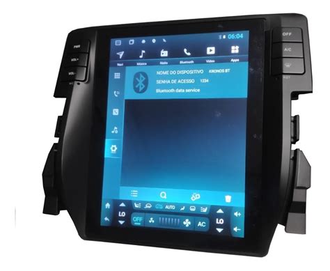 Multimídia Civic G10 Honda Kronos Tesla Sistema Android Parcelamento Sem Juros