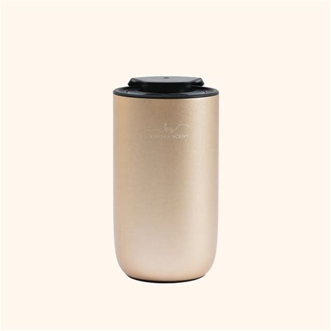 Waterless Diffuser Bullet Aroma Nebulizer Metallic Gold Kirona Scent