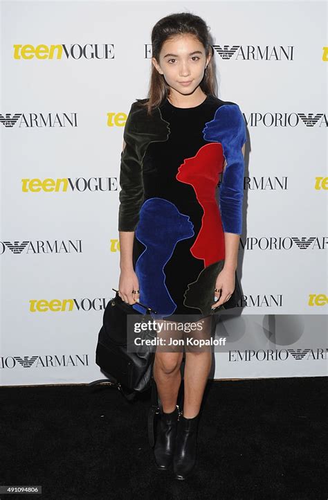 Actress Rowan Blanchard Arrives At Teen Vogues 13th Annual Young News Photo Getty Images