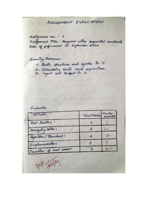 C Assignment 1 Pdf