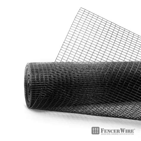 Fencer Wire 3 Ft X 50 Ft 16 Gauge Black Pvc Coated Welded Wire Fence