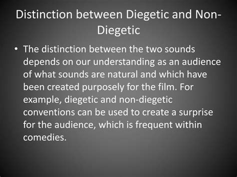 Diegetic And Non Diegetic Sounds Pptx Soundtracks Tv And Showtunes