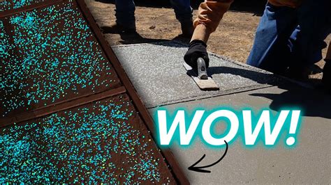 Installing Glow In The Dark Rocks In Concrete Youtube