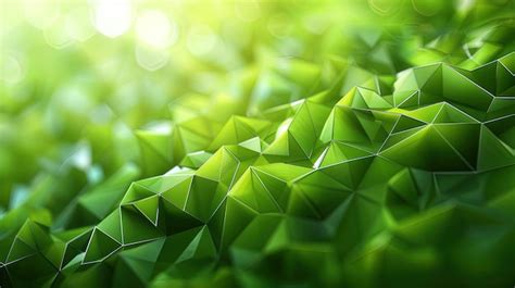Premium Photo Abstract Green Background Consisting Of Geometric Shapes