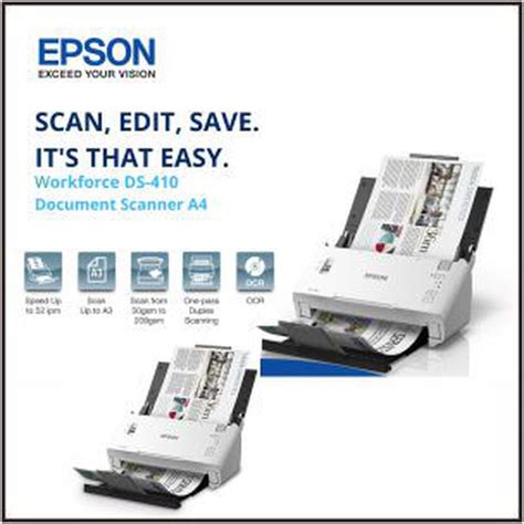 Scanner Epson Ds 410 Epson Ds410 Scan Garansi Resmi