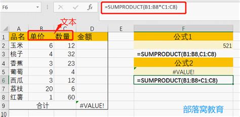 Excel函数应用技巧：sumproduct用法详解及常见出错分析 知乎