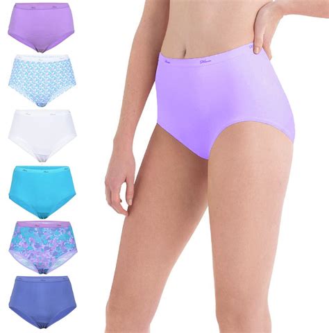 Hanes Womens Cool Comfort Cotton Brief Underwear 6 Pack