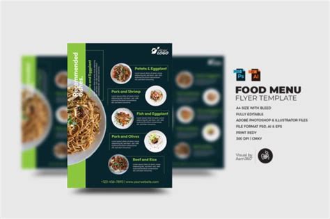 Food Menu Flyer Template Graphic By Aam360 · Creative Fabrica