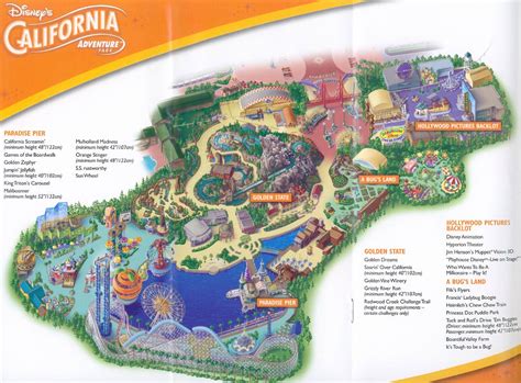 Map Of Disney California Adventure Park