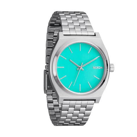 Nixon Time Teller Watch Silver Turquoise Billion Creation