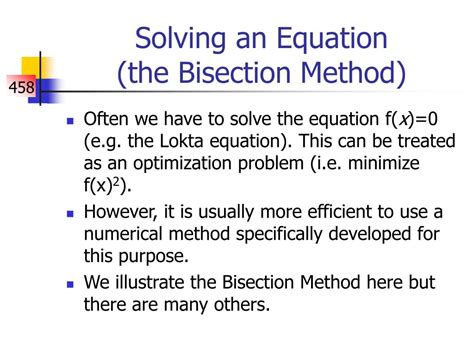 Ppt Interlude Optimization And Other Numerical Methods Powerpoint